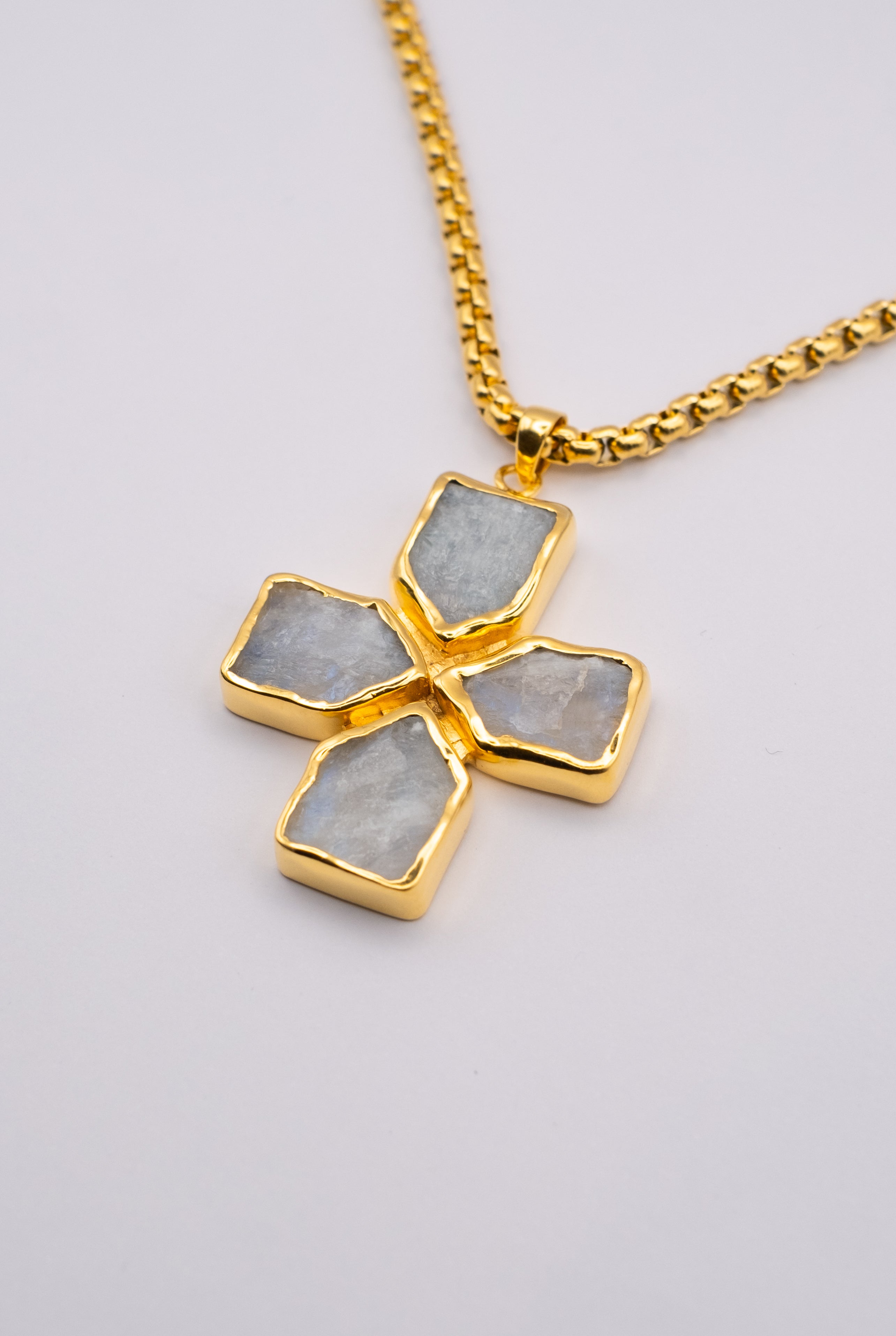 Moonstone Cross – Isolated Jewellery